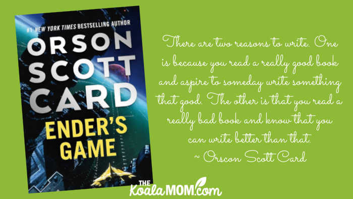 Orson Scott Card on Writing Ender's Game • The Koala Mom