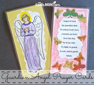 Make Guardian Angel Prayer Cards • The Koala Mom