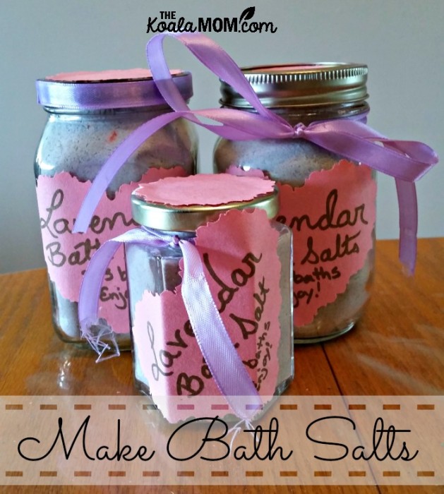 Make Bath Salts {DIY gift idea for kids} • The Koala Mom