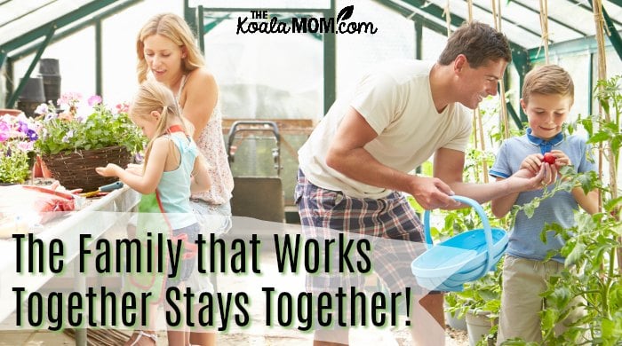The Family that Works Together {Stays Together!} • The Koala Mom