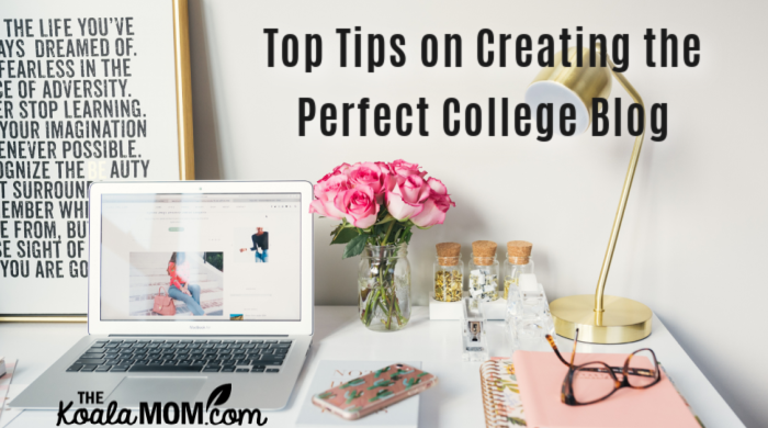 Top Tips on Creating the Perfect College Blog • The Koala Mom