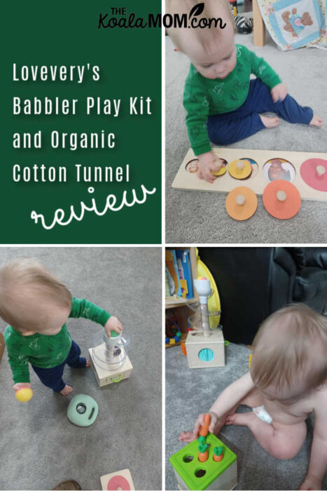 Lovevery's Babbler Play Kit and Organic Cotton Tunnel • The Koala Mom
