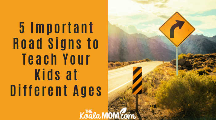 5 Important Road Signs to Teach Your Kids at Different Ages • The Koala Mom