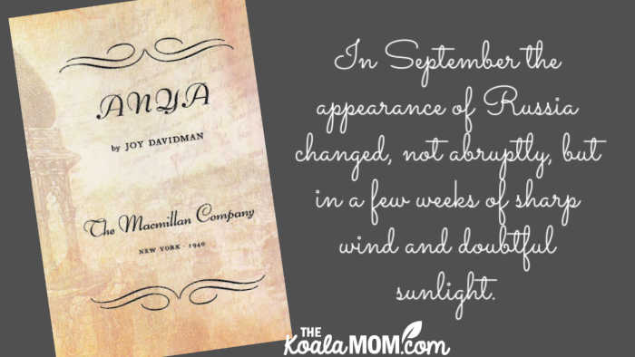 Anya by Joy Davidman {book review} • The Koala Mom
